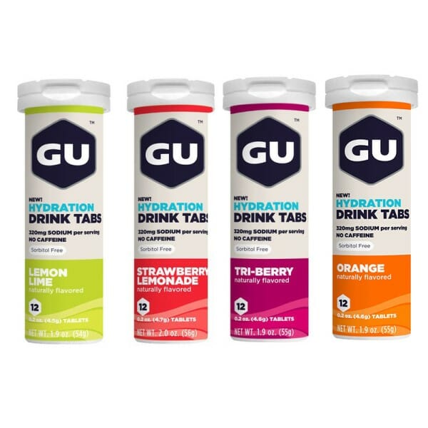 GU Hydration Drink Electrolyte Tablets - 12 Tablets - Fitness ...